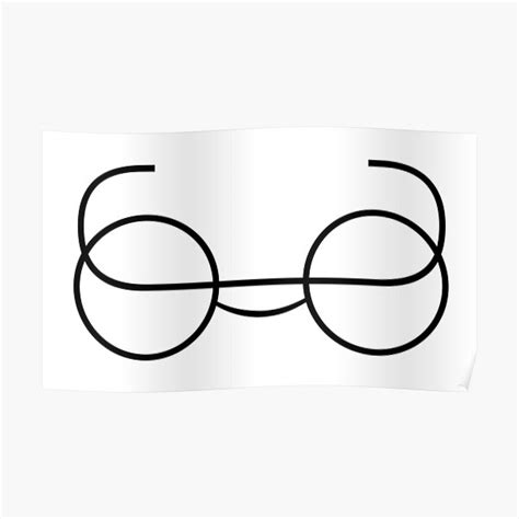 Steve Jobs Ascii Glasses O O Poster For Sale By Kentliau Redbubble