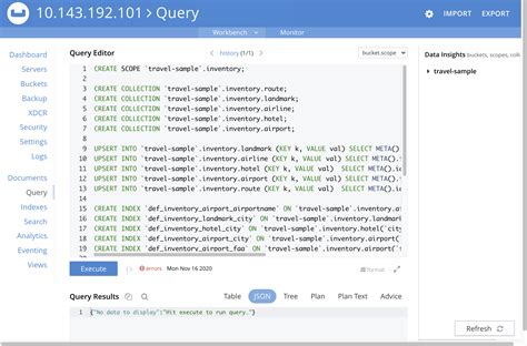 couchbase web console couchbase docs