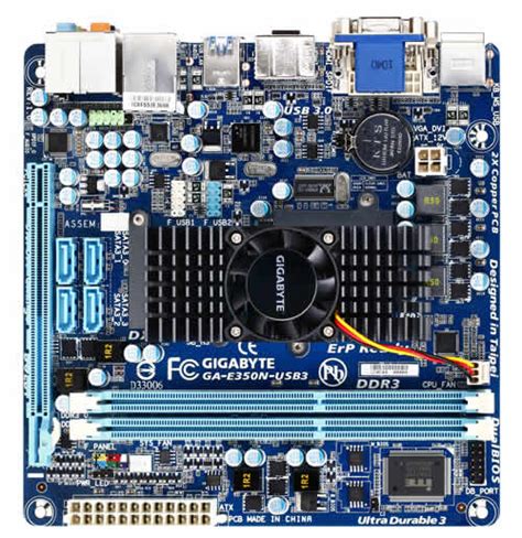 Gigabyte E350n Usb3 Fusion Mini Itx Motherboard Review Pc Perspective