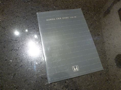 Honda Crx Verkaufsbroschüre Kaufen Auf Ricardo