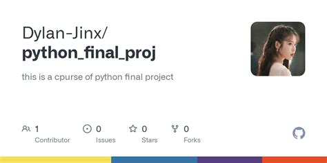 Github Dylan Jinxpythonfinalproj This Is A Cpurse Of Python Final