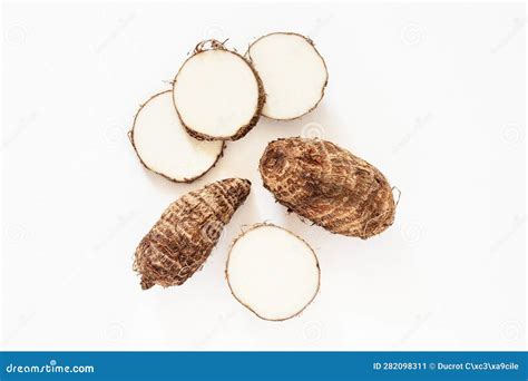 Taro Or Eddo Root Stock Image Image Of Food Inside 282098311