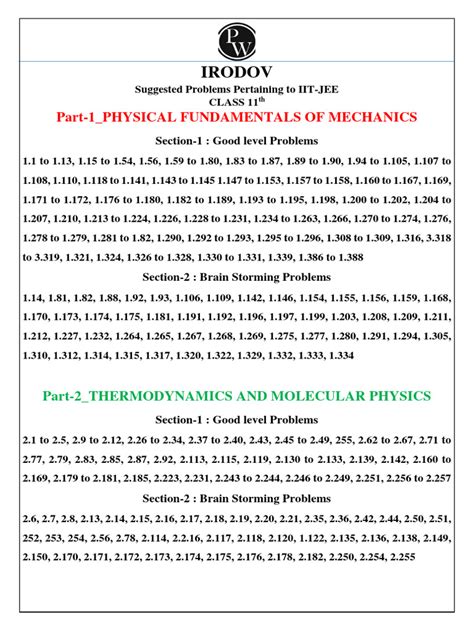 Irodov Selected Problems Class 11th Pdf