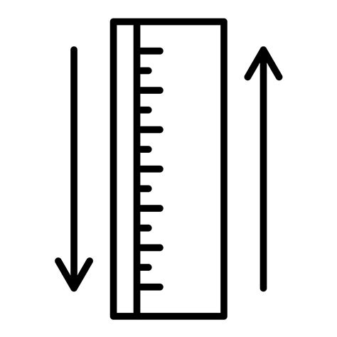 Ruler Line Icon 14809746 Vector Art At Vecteezy