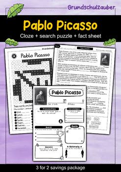 Pablo Picasso 3 For 2 Savings Package Famous Personalities English