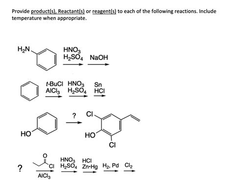 Solved Provide Product S Reactant S Or Reagent S To Each Chegg Com