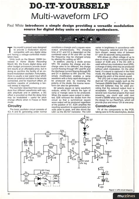 Multi Waveform Lfo Emm Jun 84