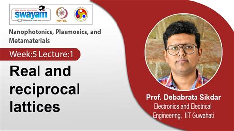 Lec 13 Real And Reciprocal Lattices Youtube