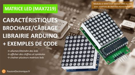 Matrice Led Max7219 Tuto Avec Exemples De Code Arduino
