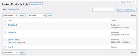 Documentation Of Linked Products For Woocommerce