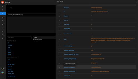 Logs Filtering Custom Fields · Issue 1547 · Signozsignoz · Github