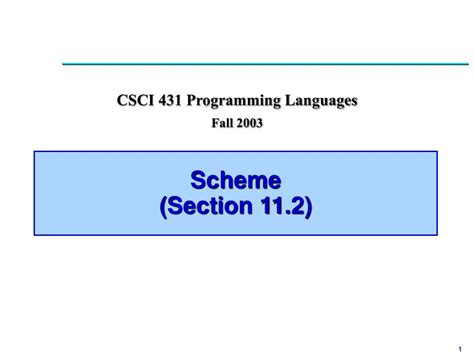 Ppt Scheme Section 11 2 Powerpoint Presentation Free Download Id 6079166