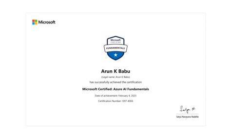 Arun K Babu On Linkedin Microsoftcertified Azureai Azure
