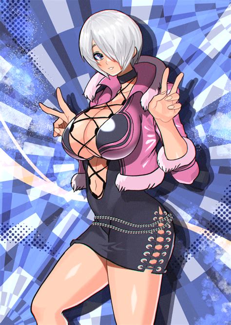 Angel Kof The King Of Fighters Breasts Cosplay Large Breasts