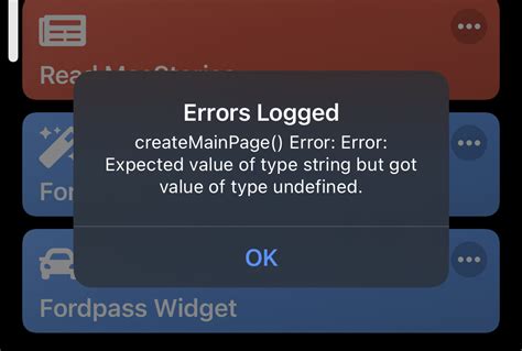 Version 201 Error On Launch · Issue 82 · Tonesto7fordpass Scriptable · Github
