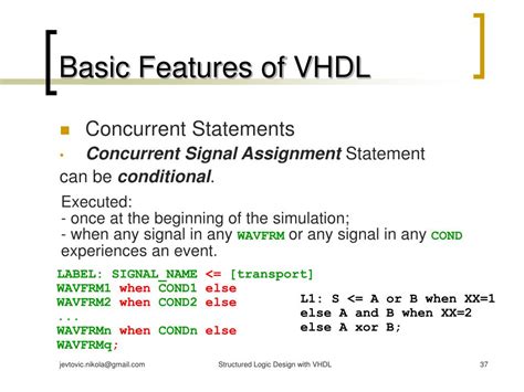 Ppt Structured Logic Design With Vhdl Powerpoint Presentation Free