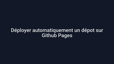 Github Pages