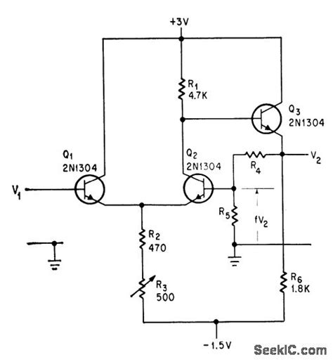 D C Preamp For Vtvm Power Supply Circuit Circuit Diagram