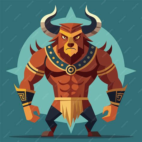 Minotaur Clip Art Vector Design Work Premium Ai Generated Vector