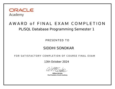 siddhi sondkar on linkedin sql plsql databaseprogramming