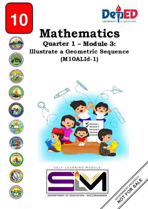 Geometric Sequence Mathematics Quarter 1 Module 3 Illustrate A Geometric Sequence M10alid