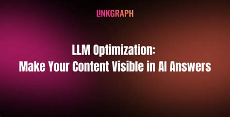 Llm Optimization Make Your Content Visible In Ai Answers
