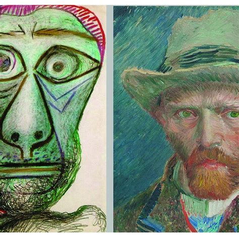 On The Left Pablo Picasso Self Portrait Facing Death 1972 Fuji