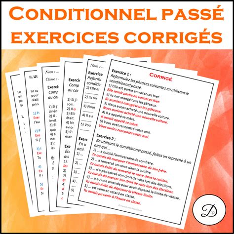 Conditionnel Passé Explications Et Exercices French Past Conditional Teacher Professional