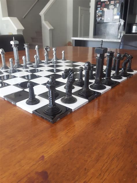 Hardware Chess Set 8 Steps With Pictures Instructables