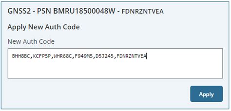 How Do I Apply An Ld900 Authorisation Code