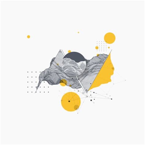 Abstract Art Wireframe Background Modern Science Vector Image