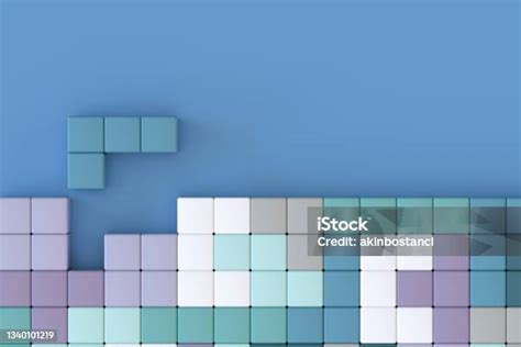 3d 추상 기하학적 모양 배경 논리 게임 블록쌓기 게임에 대한 스톡 사진 및 기타 이미지 블록쌓기 게임 블럭 추상적인 Istock