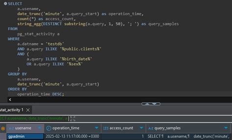 Greenplum Data Audit Trail Database Activity Monitoring