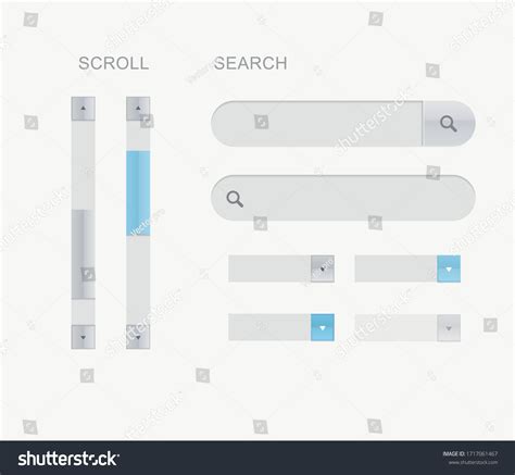 Vector Ui Set Apps Computer Programms Stock Vector Royalty Free 1717061467