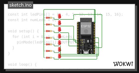 TREN DE IMPULSOS Wokwi ESP32 STM32 Arduino Simulator