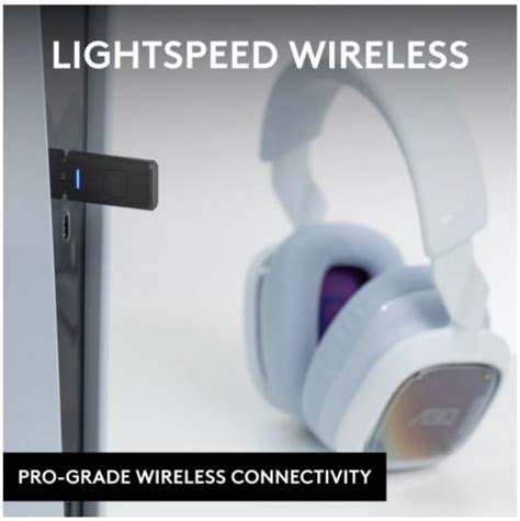 Logitech Astro A Lightspeed Wireless Gaming Headset Bluetooth Dolby Atmos Detachable Boom