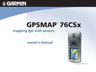 GPSMAP 76CSx Pdf