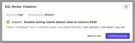 Review Rules Bytebase Docs