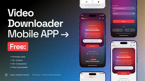 Video Downloader Sleek And Powerful Mobile App Ui Figma