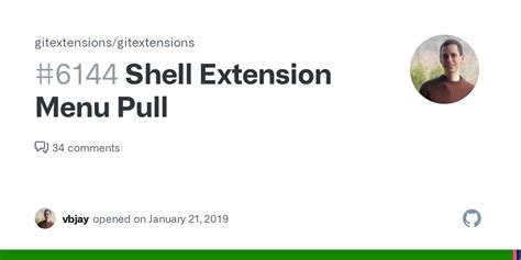 Shell Extension Menu Pull · Issue 6144 · Gitextensionsgitextensions · Github