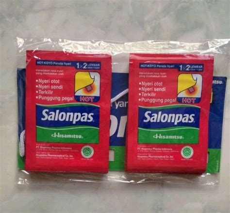 Salonpas Renceng 1x2 Isi 20 Sachet Lazada Indonesia