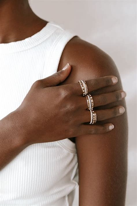 Gold Rings Rhinestone Ring Set Stacker Rings Ring Set Lulus