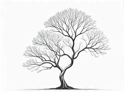 Tree With Leaves Vector Stock Illustration Illustration Of Concept