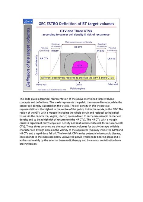 3d Brachytherapy Definition And Delineation Of The Target Volumes Gtv Hr Ctv Ir Ctv And