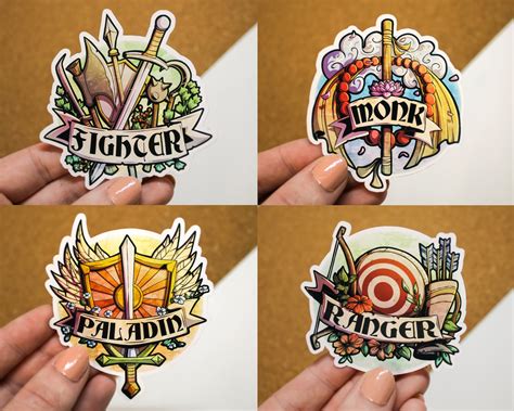 Class Sticker Full Set Individual Class Stickers Etsy