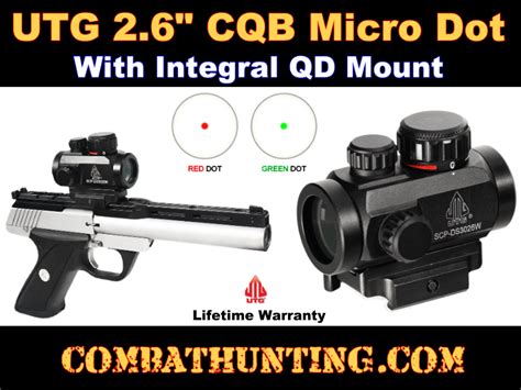 SCP DS3026W P Pistol Red Green Micro Dot Sight QD Mount Illuminated Pistol Scopes