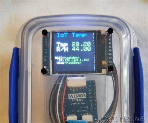 Iottemp Wemos Based Cheap Durable Temperature And Humidity Internet Logger With Display