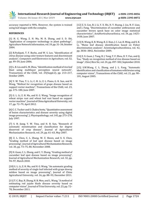 Irjet Semi Automatic Leaf Disease Detection And Classification System For Soybean Culture Pdf