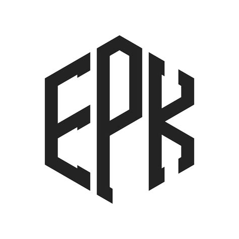 Premium Vector Epk Logo Design Initial Letter Epk Monogram Logo Using