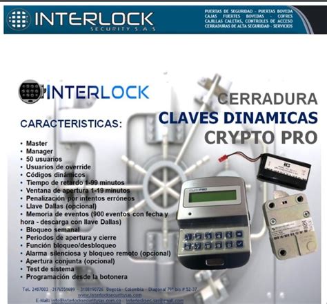 CERRADURA CRYPTO PRO INTERLOCK SECURITY SAS